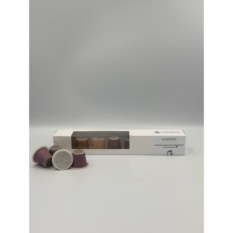 Capsules compatibles Nespresso compostables, une palette de café disponible